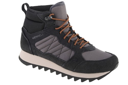 chaussures randonnée Homme, Merrell Alpine Sneaker Mid PLR WP 2, Noir ...