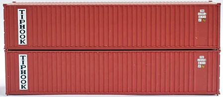 Jacksonville Terminal Co 405511 N Scale Tiphook 40' Container (2 Pk) | eBay