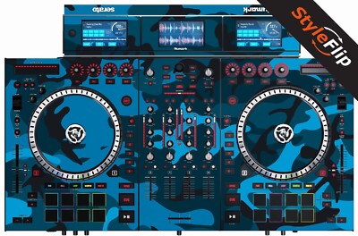 Numark NS-7 III Skin | Camo Blue | Protective Decal | StyleFlip Skins ...