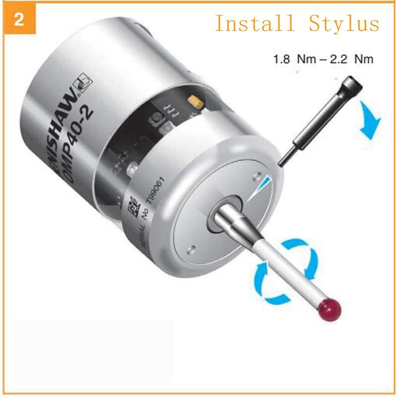 Cmm Touch Probe Stylus, Ruby Ball Stylus for CNC Probe Renishaw OMP40-2 ...