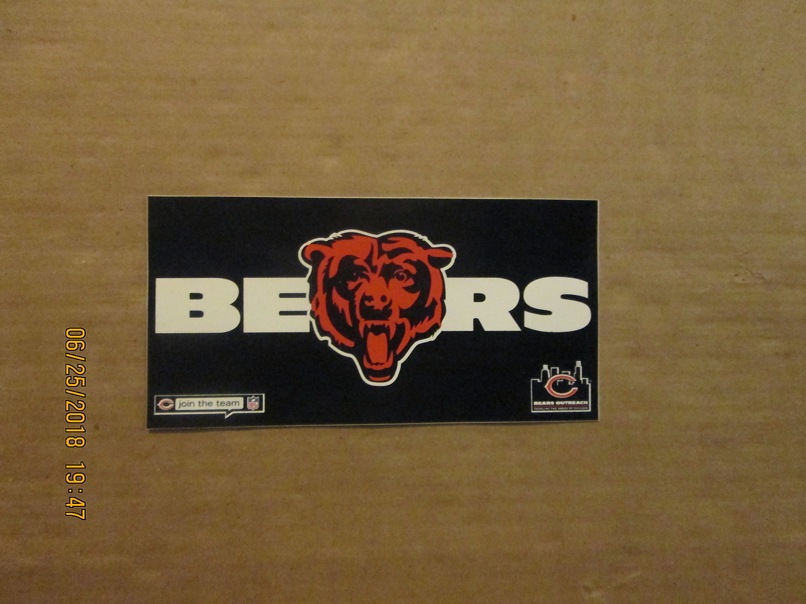 NFL Chicago Bears Vintage Circa 2000's join the team Football Bumper ...
