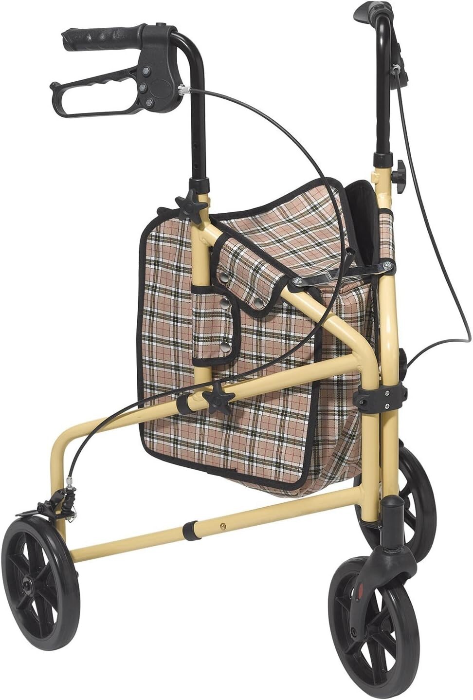 Drive Medical Winnie Lite Supreme 3 Wheel Rollator Rolling Walker, Tan ...