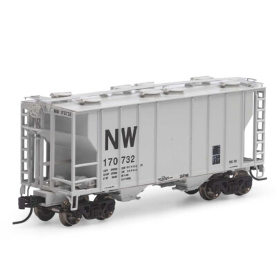 NEW Athearn PS-2 2600 Covered Hopper - N&W Freight Car N Scale | eBay
