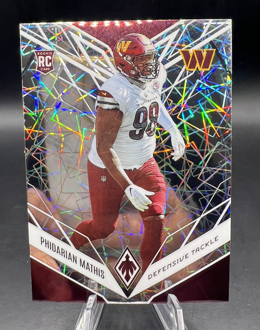 2022 Panini Phoenix Football #199 PHIDARIAN MATHIS RC Silver Laser Parallel | eBay