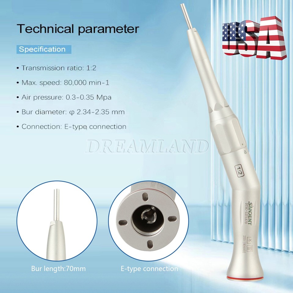 Dental 1:2 Surgical Handpiece / 20:1 Implant Contra Angle NSK Style | eBay