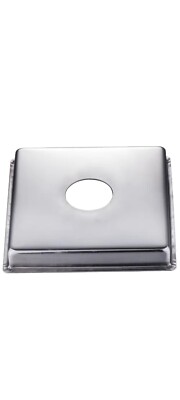 Kinetic STAINLESS STEEL SQUARE COVER PLATE 75x75mm 1/2'' BSPx10mm Rise ...