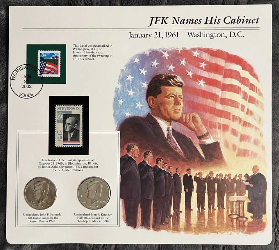 John F. Kennedy Uncirculated Half Dollar Collection Postal ...