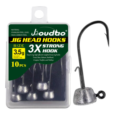 10Pcs Mushroom Head Fishing Rigs Jig Heads for Finesse Fishing Weedless ...