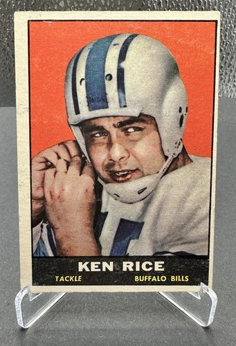 1961 Topps - #162 Ken Rice (RC) - EX - Buffalo Bills! | eBay