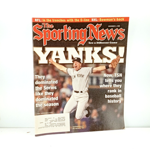 Sporting News Magazine Nov. 2 1998 NY New York Yankees Win World Series ...