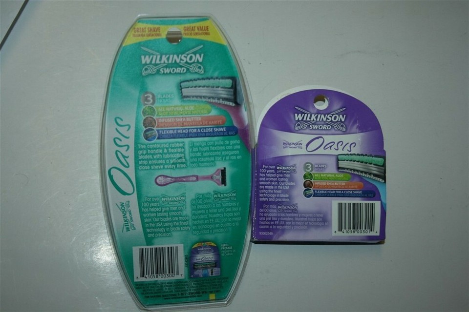 16 Oasis 3 Wilkinson Sword Razor Blades Cartridge Shaver Refill Oasis3 ...