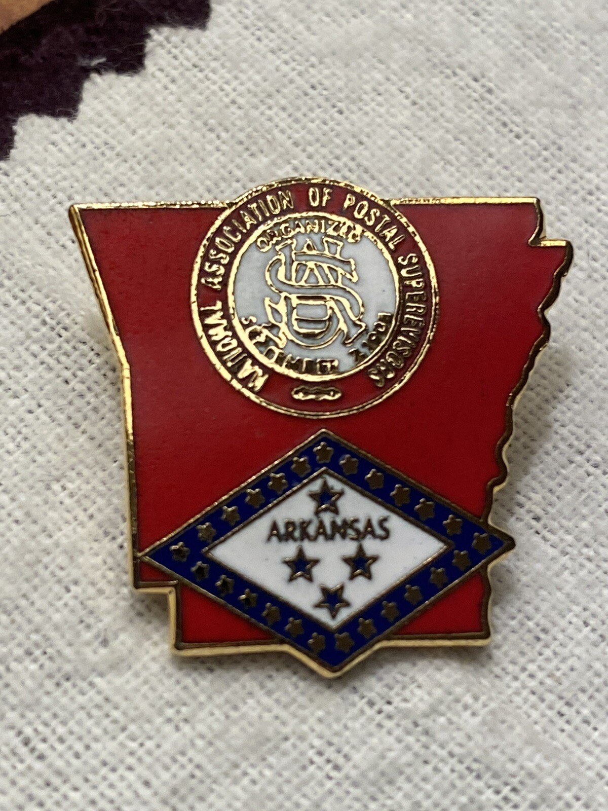 Vintage USPS National Association of Postal Supervisors pin arkanasas ...