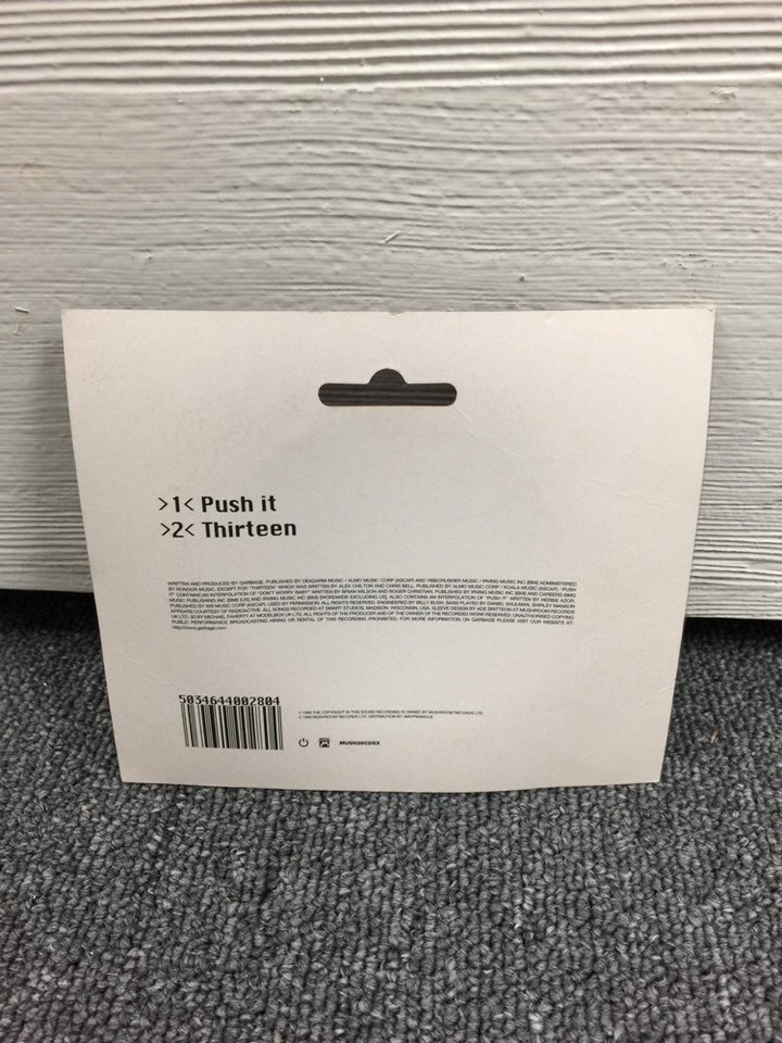 GARBAGE "Push It" Single CD blister Pack Brand New from 1998 VINTAGE ...