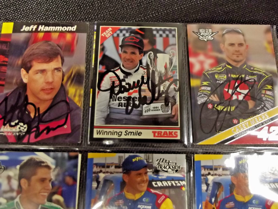AUTOGRAPH SIGNED Nascar Card LOT of 48 Petty wallace edwards newman ...