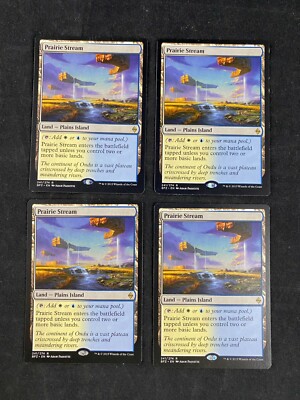 MTG Magic The Gathering Prairie Stream Battle for Zendikar Playset of 4 ...