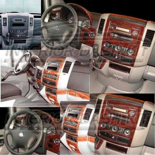 INTERIOR WOOD DASH TRIM FIT 2012 2013 2014 2015 2016 MERCEDES SPRINTER ...