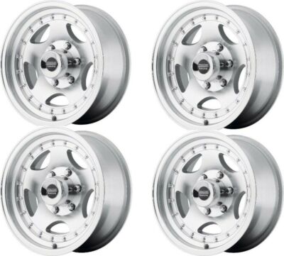 "16"" American Racing AR23 16x7 8x6.5 Machined Wheels Set of 4 -6mm ...