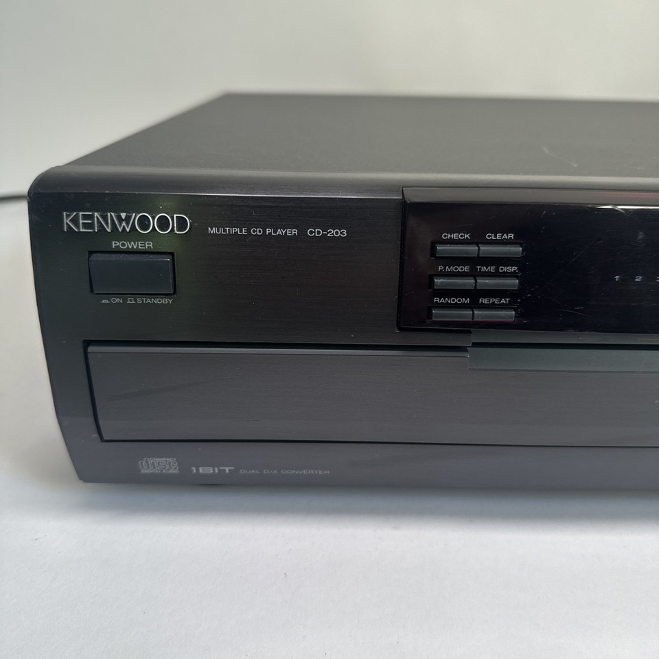 Vintage Kenwood CD-203 1 BIT 5 DISC Carousel CD Player Changer Test And ...