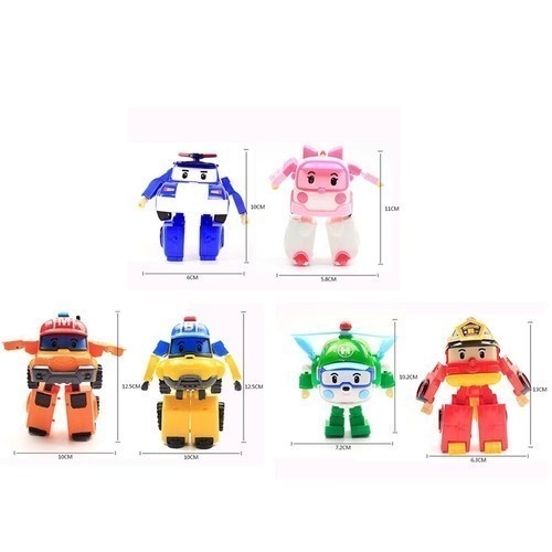 Poli Roy Amber Robots Mark Bucky Transformers Robot Car Toy Academy Kid ...