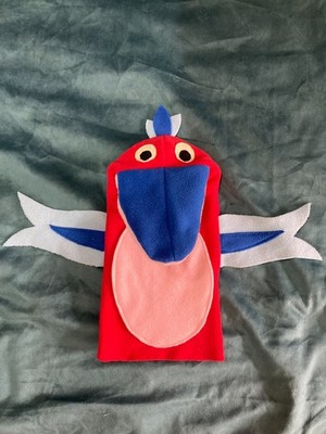 Replica of Rare Vintage Red Parrot Puppet as seen in Baby Einstein | eBay