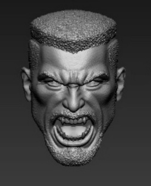 Unpainted 1/12 ‌Comics Blade Vampire Hunter Head Sculpt Fit 6'' ML ...