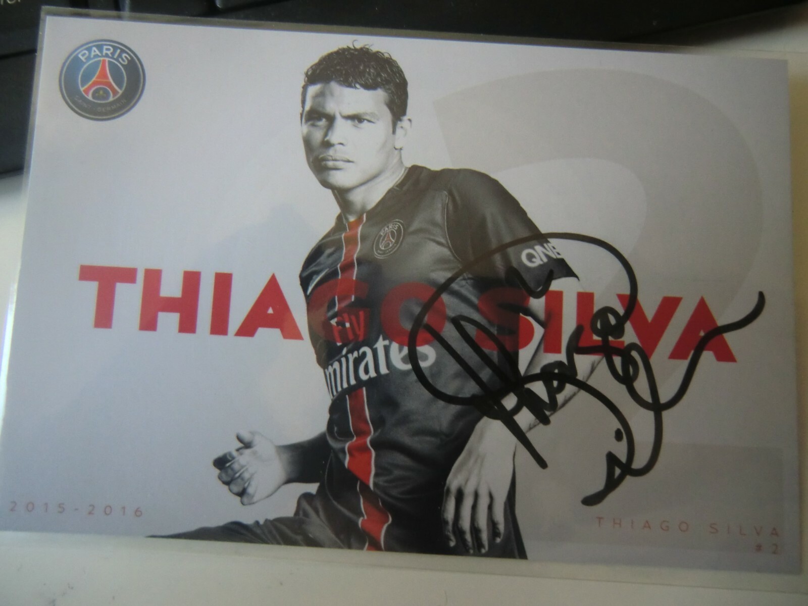 original autograph PLAYER SOCCER THIAGO SILVA | eBay