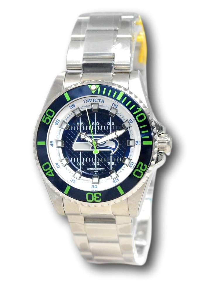 Invicta NFL Seattle Seahawks Lady Women's 38mm Stainless Quartz Watch ...