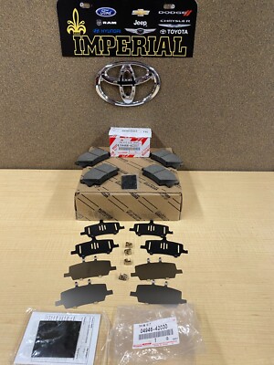 2007-2017 TOYOTA CAMRY GENUINE TCMC REAR BRAKE PAD SET WITH SHIMS ...