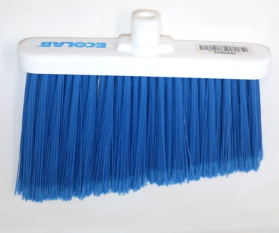 NEW Ecolab Flagged Lobby Broom Head Blue Hygiene 6"-4" Heavy Duty | eBay