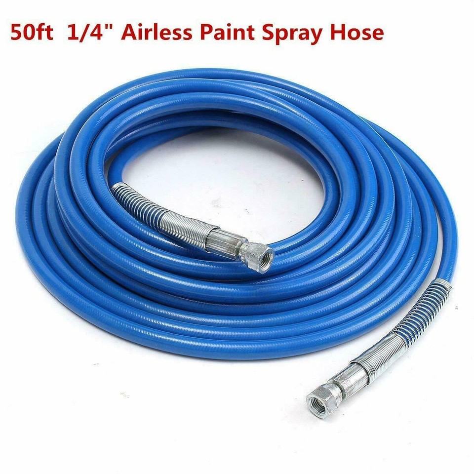 50ft Airless Paint Sprayer Hose Kit Spray Gun,1/4" Swivel Joint 3600psi ...
