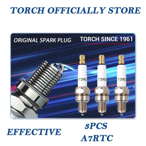 3x TORCH A7RTC Genuine Spark Plug Replace for NGK 4549 CR7HSA 4629 ...