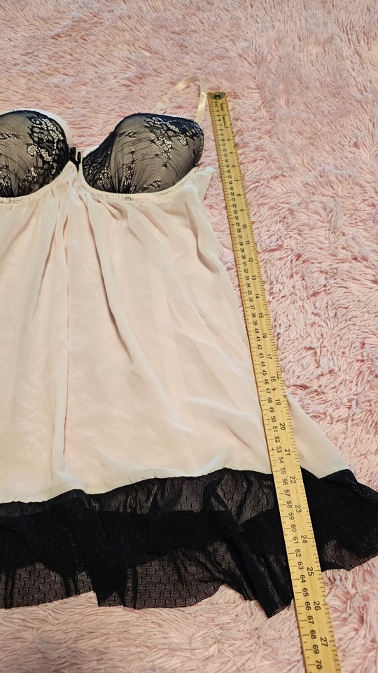 Gilligan & O'Malley Women's Pink Underwire Top Babydoll Nightgown Size ...