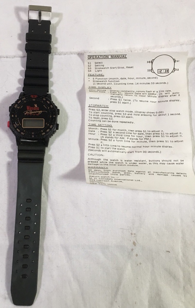 Winston Racing Team Watch Wristwatch Men’s Sport | eBay