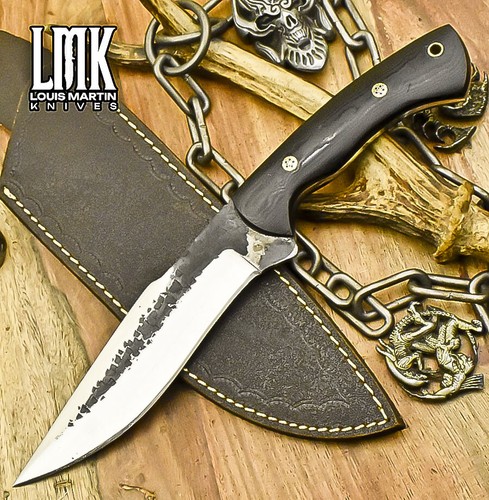 LMK Custom Forged Full Tang Knife AUS-8 Steel Micarta Decoration ...