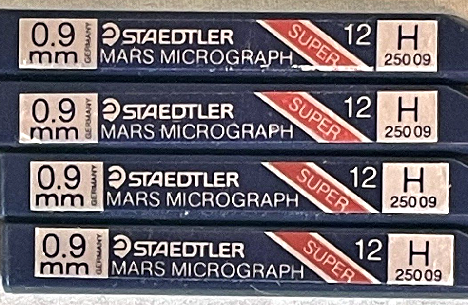 QTY 48 STAEDTLER MARS MICROGRAPH SUPER MINES FINE LEAD, 0.9mm H | eBay