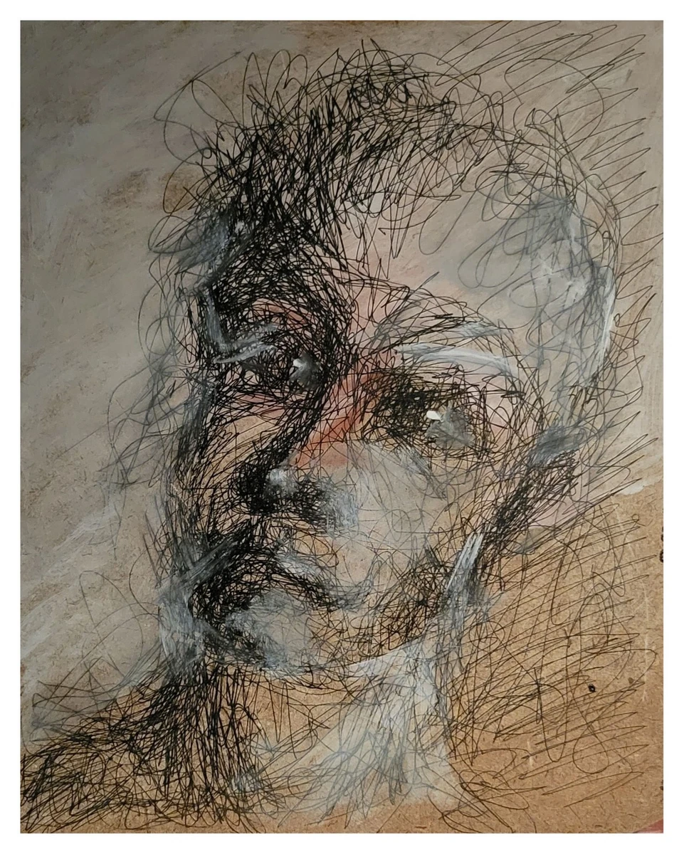 Self Portrait Painting Expressive