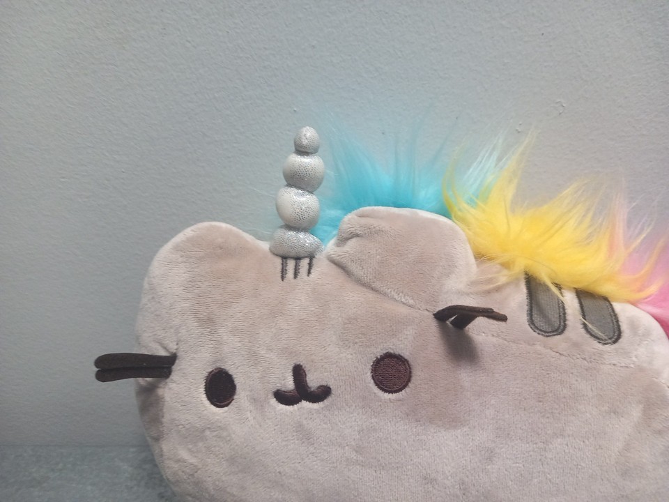 Pusheen Gray Rainbow Unicorn Cat Plush Stuffed Animal Pusheenicorn GUND ...