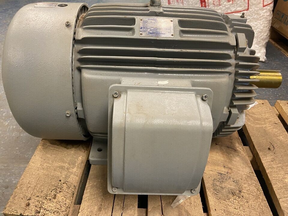 Teco Westinghouse,MAX-E1,25Hp Severe Duty Motor 875RPM 230/460V Frame ...