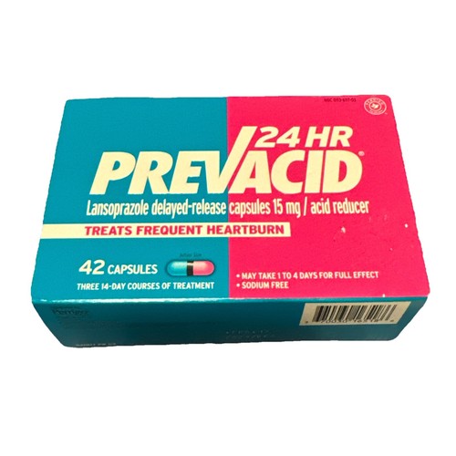 Prevacid 24 HR Lansoprazole Acid Reducer Delayed-Release 15 mg - 42 ...