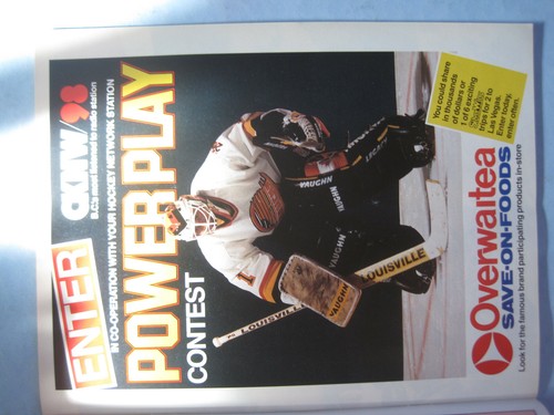 1990/91 VANCOUVER CANUCKS VS WASHINGTON CAPITALS NHL HOCKEY PROGRAM ...