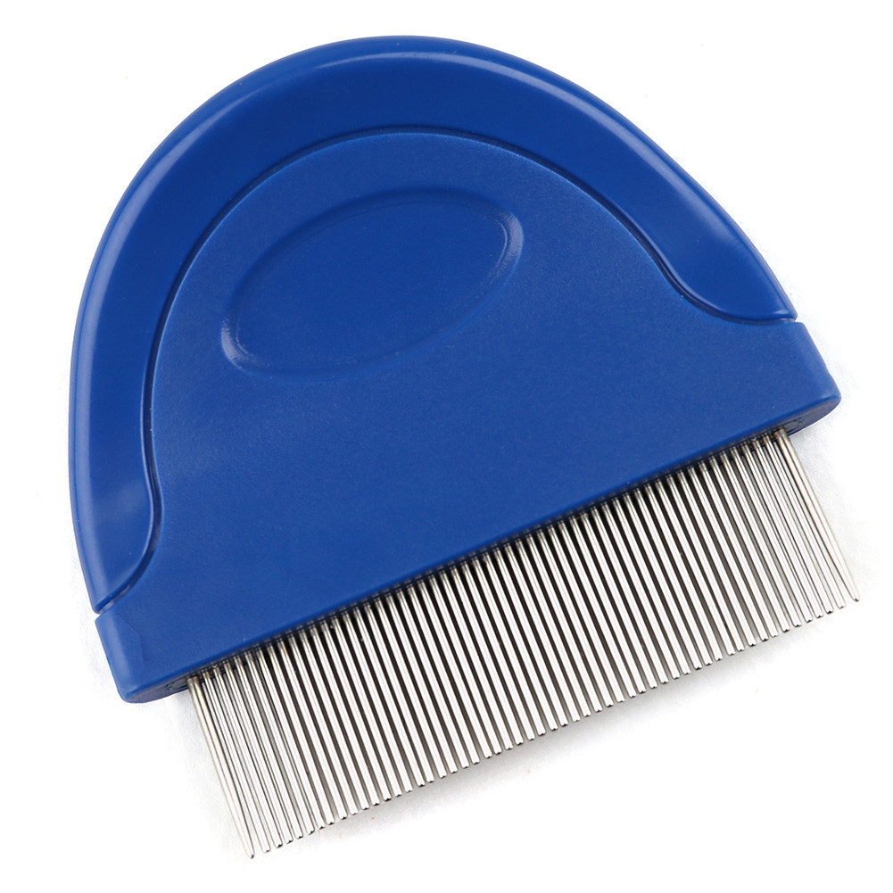 Pet Hair Removal Comb Self-Cleaning Pet Flea Comb (2-Pack) - One-Button ...