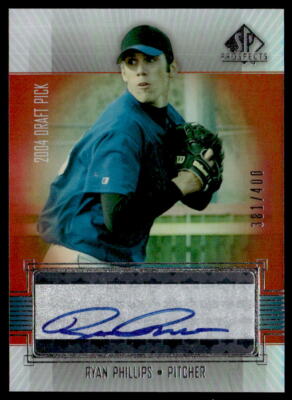 2004 SP Prospects #RP Ryan Phillips Autograph Bonus Boston Red Sox | eBay