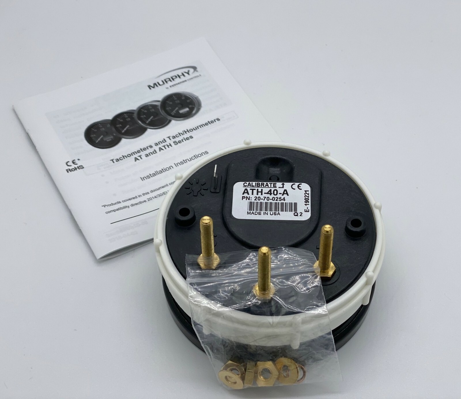 MURPHY TACH ATH-40-A with Digital Hour Meter 20700254 | eBay