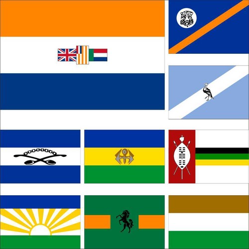 South Africa Bantustan Flag Bophuthatswana Ciskei KwaZulu Lebowa QwaQwa ...