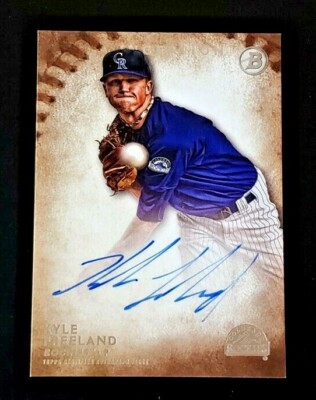 2015 BOWMAN INCEPTION KYLE FREELAND PROSPECT AUTOGRAPH PA-KF ROCKIES ...