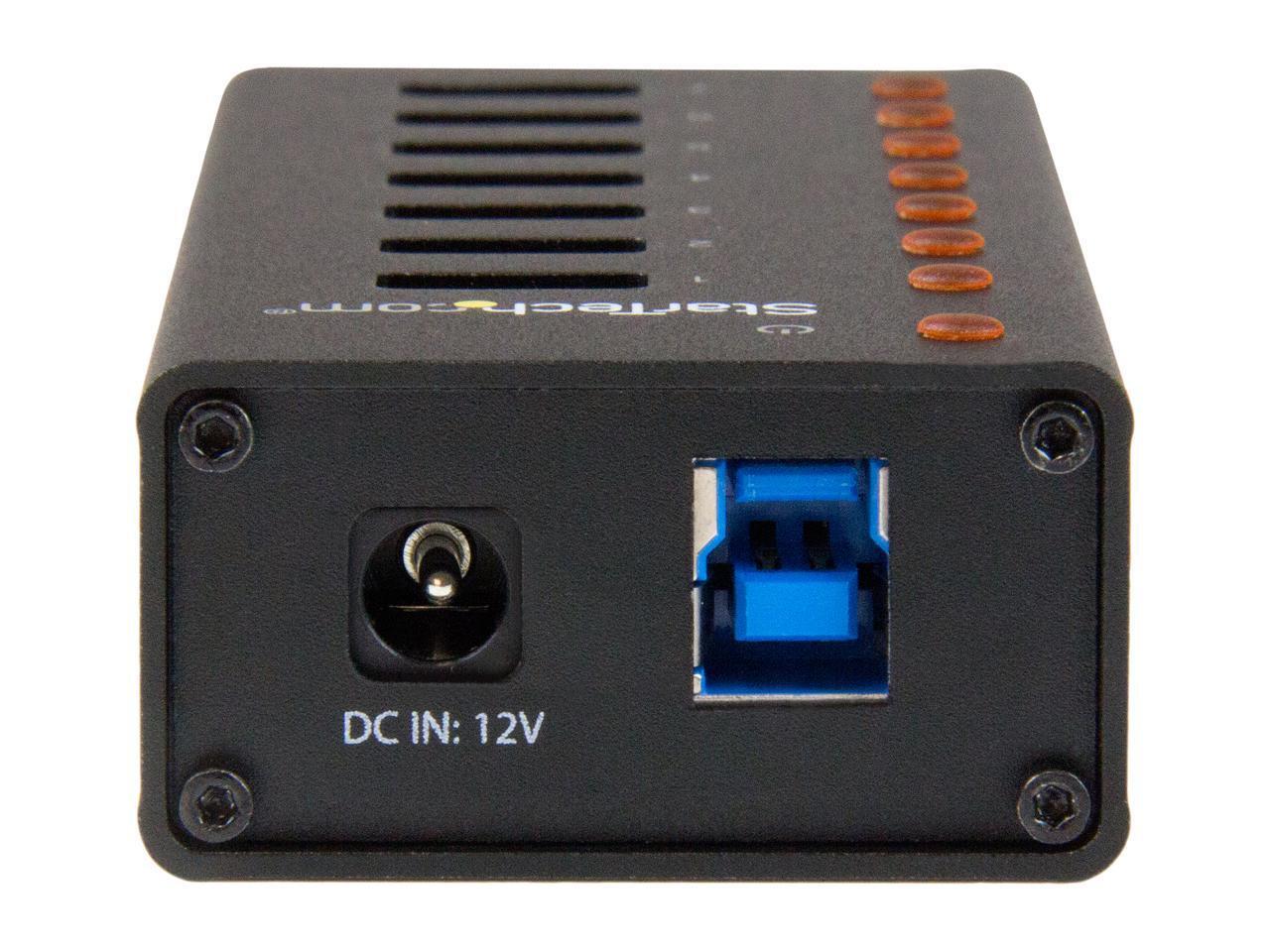 StarTech ST7300USBME 7 Port Industrial USB 3.0 Hub with ESD Protection ...