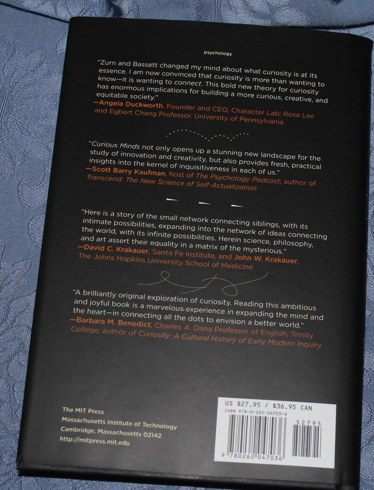 Hardcover Curious Minds Perry Zurn The Power of Connection MIT Press ...