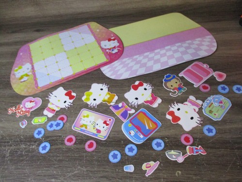 Sanrio Hello Kitty Magnet Fridge Playset Chores Chart Dolls Friends Lot ...