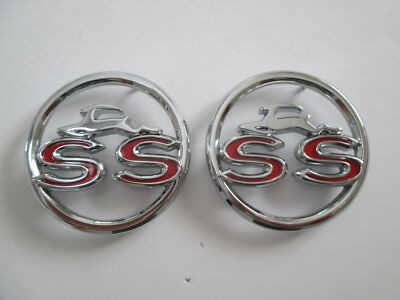 63 CHEV SS IMPALA REAR QUARTER BADGES 1963 NEW CHEVROLET EMBLEM | eBay ...