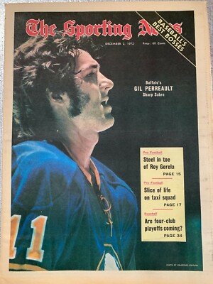 12/2/1972 The Sporting News - Gilbert Perreault Buffalo Sabres French ...